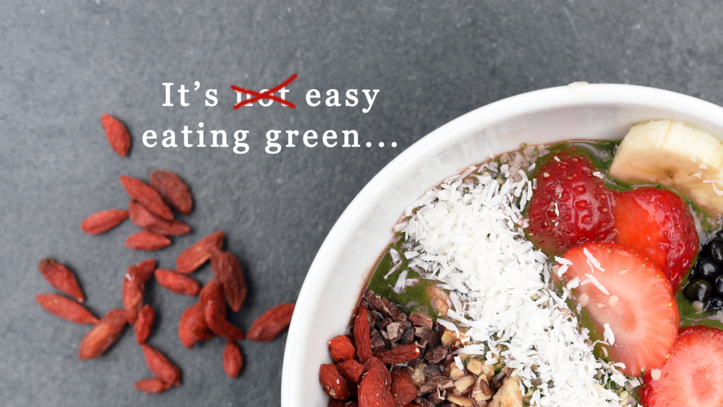 The Green Breakfast Bowl a beautiful twist on a breakfast smoothie.